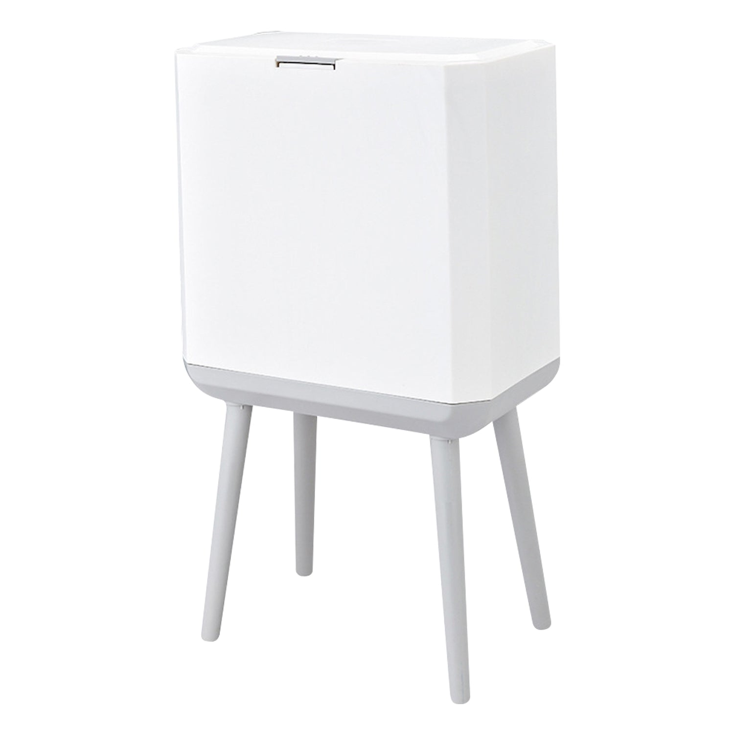 Tall Kitchen Trash Can with Long Legs | Nordic Style Dual Compartment ...